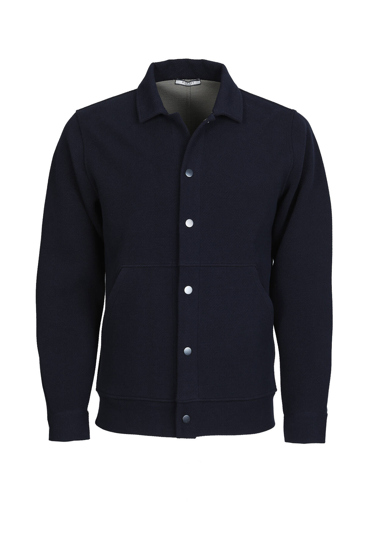 Navy Blue Regular Fit Cotton Blended Lightweight Jacket